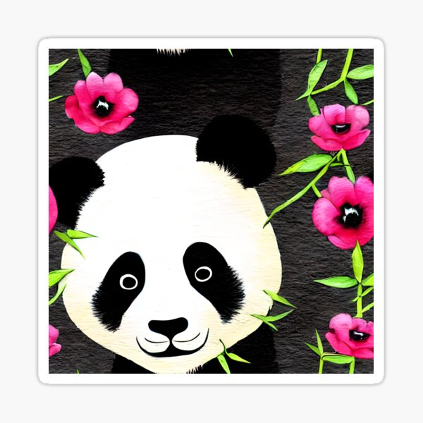 "Peek-a-Boo Panda - Playful Art Print" Sticker for Sale by ZenEverAI ...