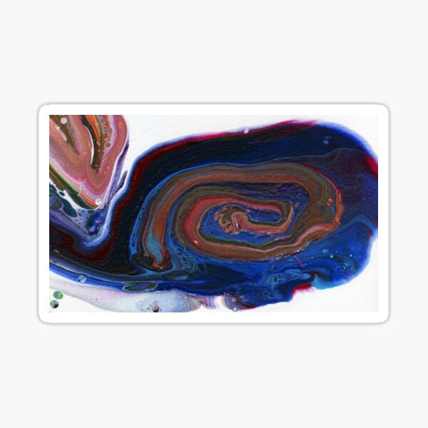 "Fluid Acrylic VIII - Negative Space" Sticker for Sale by Printpix ...