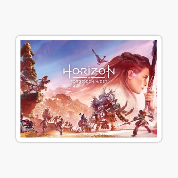 "TRENDING Cool Horizon Forbidden West Video Game Design Long " Sticker ...