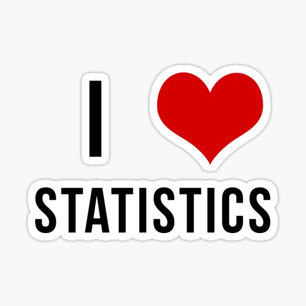 "I Love Statistics" Sticker by dealzillas | Redbubble