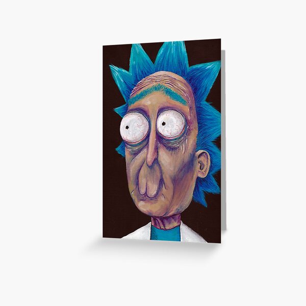 Rick and Morty Greeting Card | Redbubble