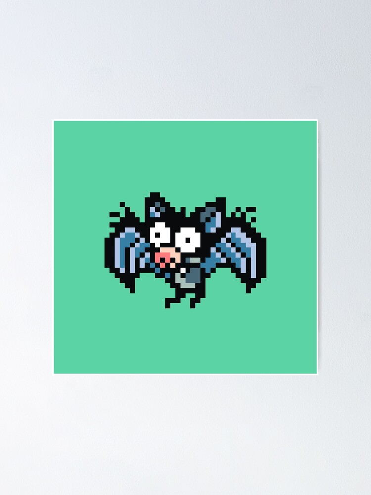 "8 Bit Bat" Poster by Dreamtrove | Redbubble