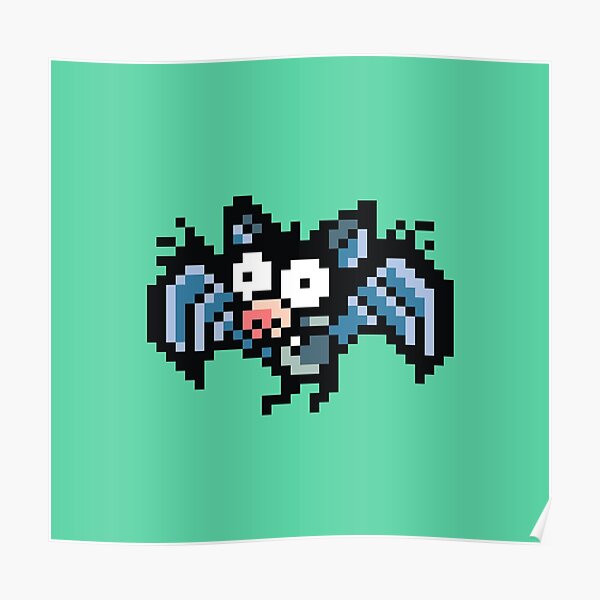 "8 Bit Bat" Poster by Dreamtrove | Redbubble