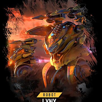 "Robot Lynx at War Zone" Poster for Sale by HexOne | Redbubble