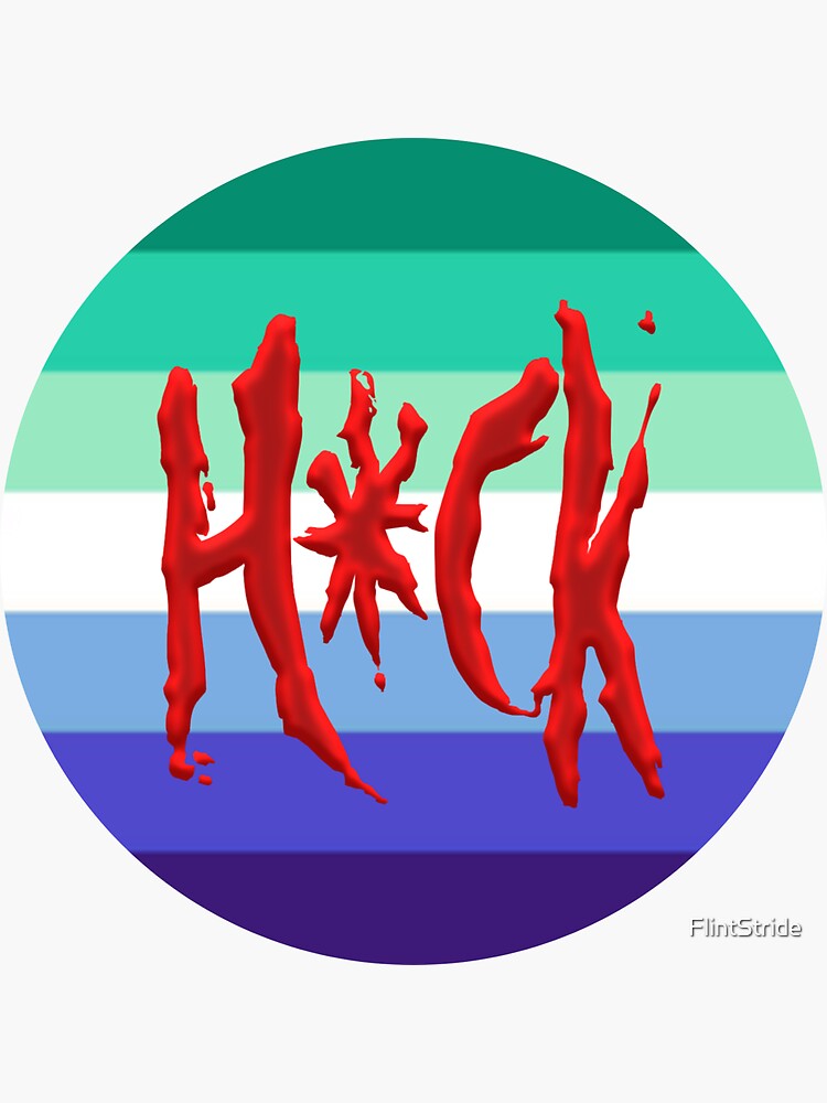 "FlintStride | Heck Emote | Gay Pride" Sticker for Sale by FlintStride ...