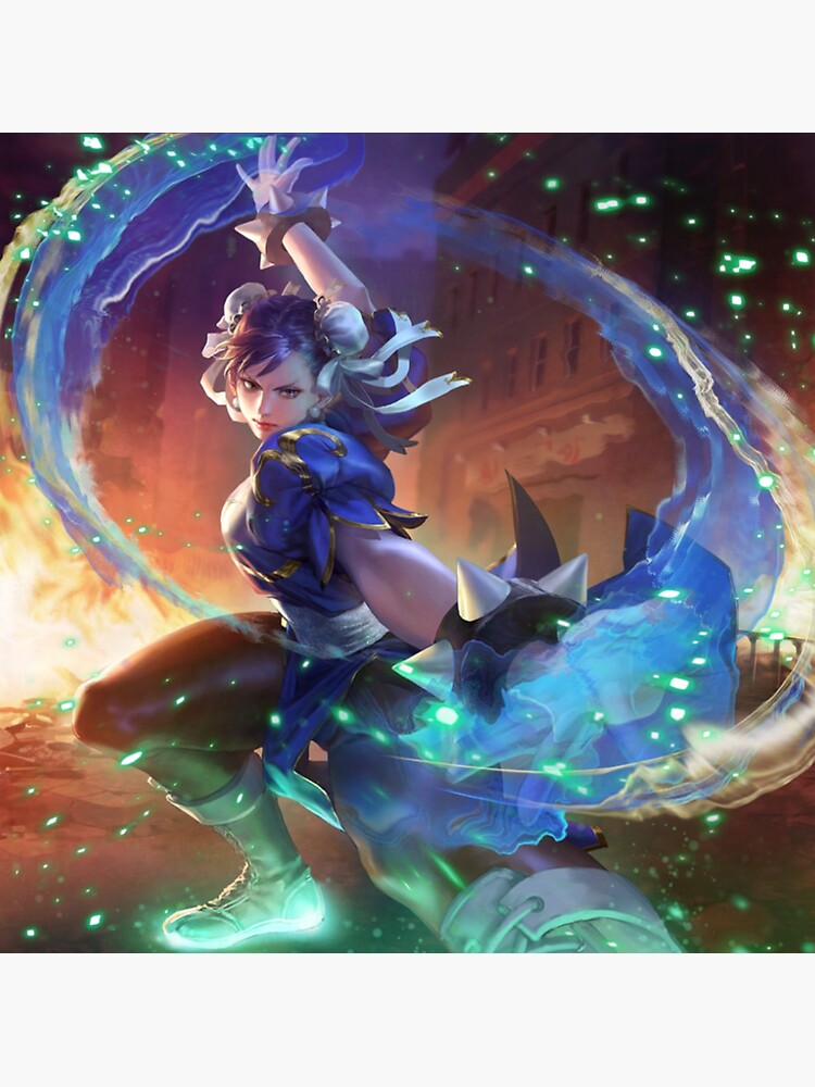 "Street Fighter Chun Li" Sticker for Sale by Danzaiver | Redbubble