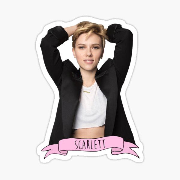 "Scarlett Johansson " Sticker for Sale by Smuggler | Redbubble