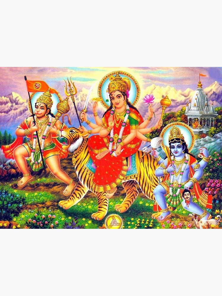 "Ambe Maa Poster" Sticker for Sale by Rajat Sharma | Redbubble