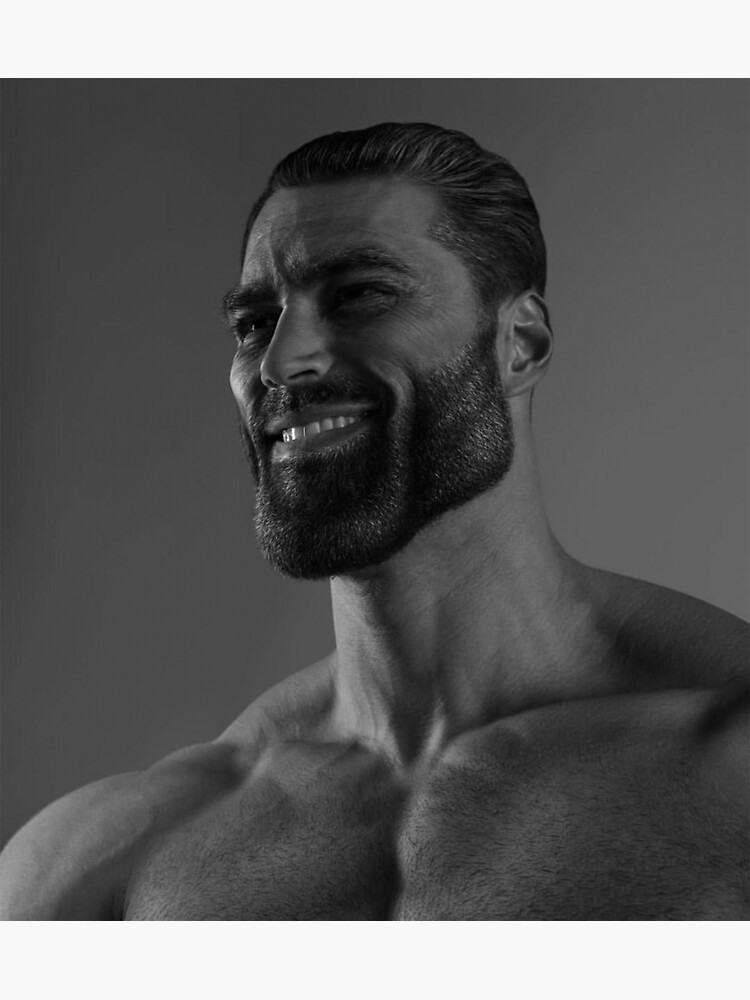 "gigachad" Sticker by nismod | Redbubble