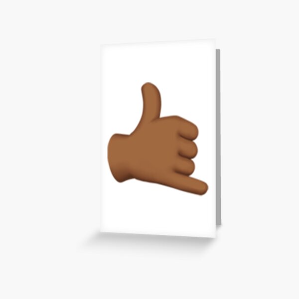 "Hang Loose Emoji" Greeting Card by emojiqueen | Redbubble
