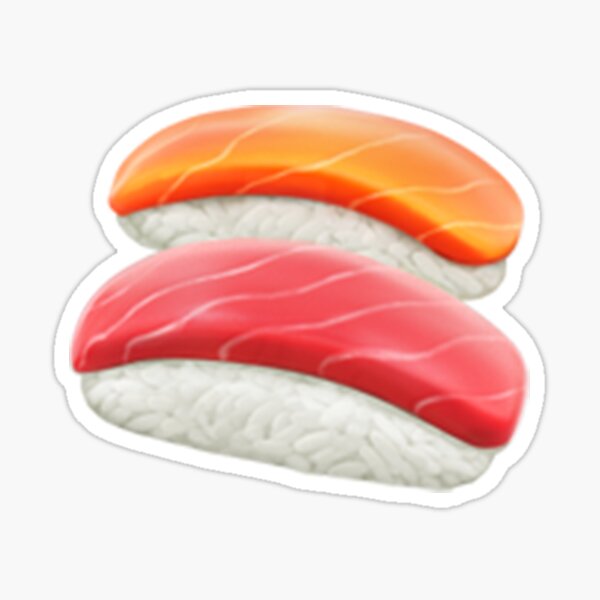 "Sushi Emoji" Sticker for Sale by emojiqueen | Redbubble