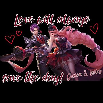 "Mobile Legends Bang Bang Gusion and Lesley Valentines Love" Sticker ...