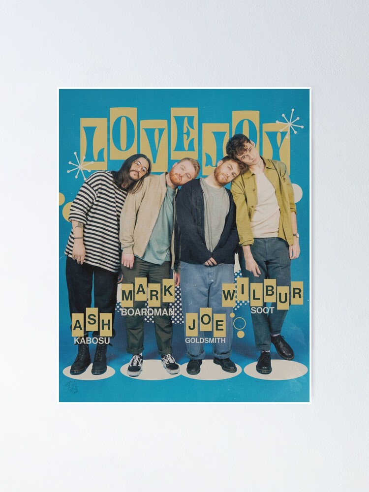 "Blue Retro Lovejoy Print" Poster for Sale by planetjuniper | Redbubble