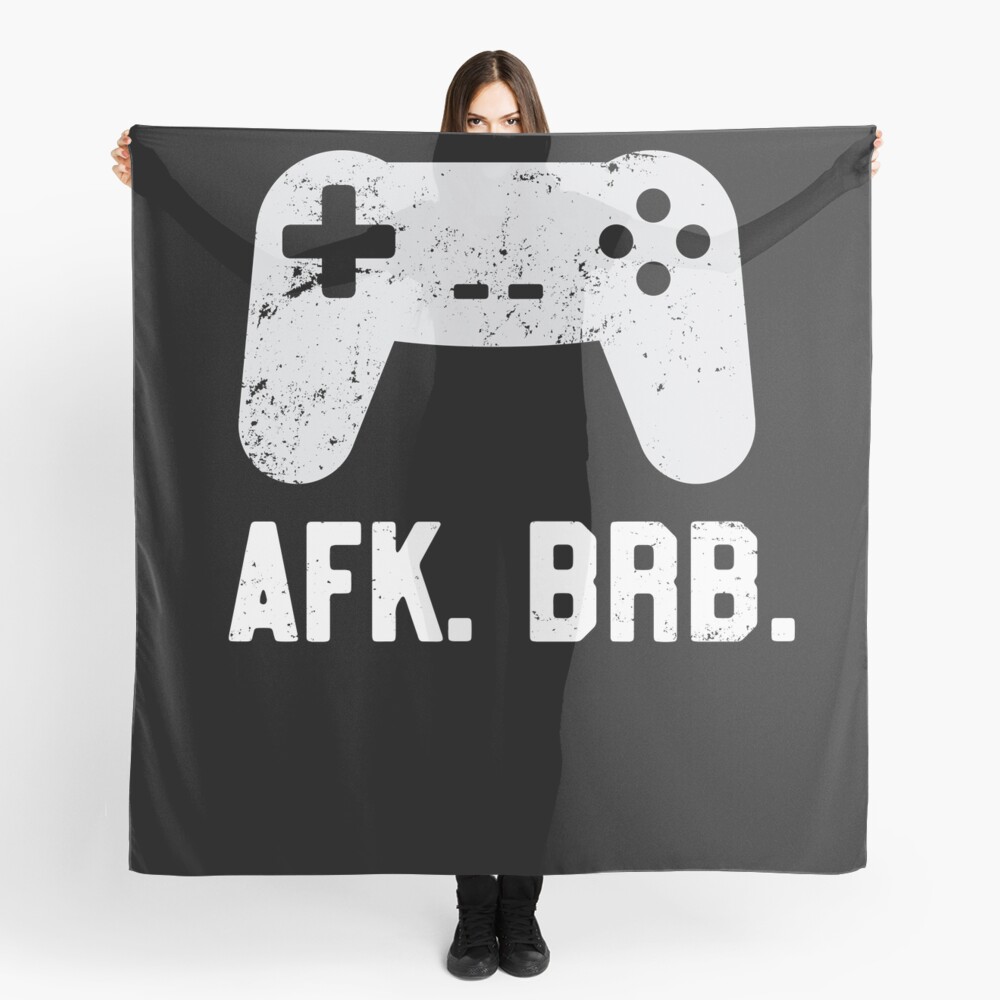 "AFK. BRB. Away From Keyboard Gamer Controller" Scarf by 14thFloor | Redbubble