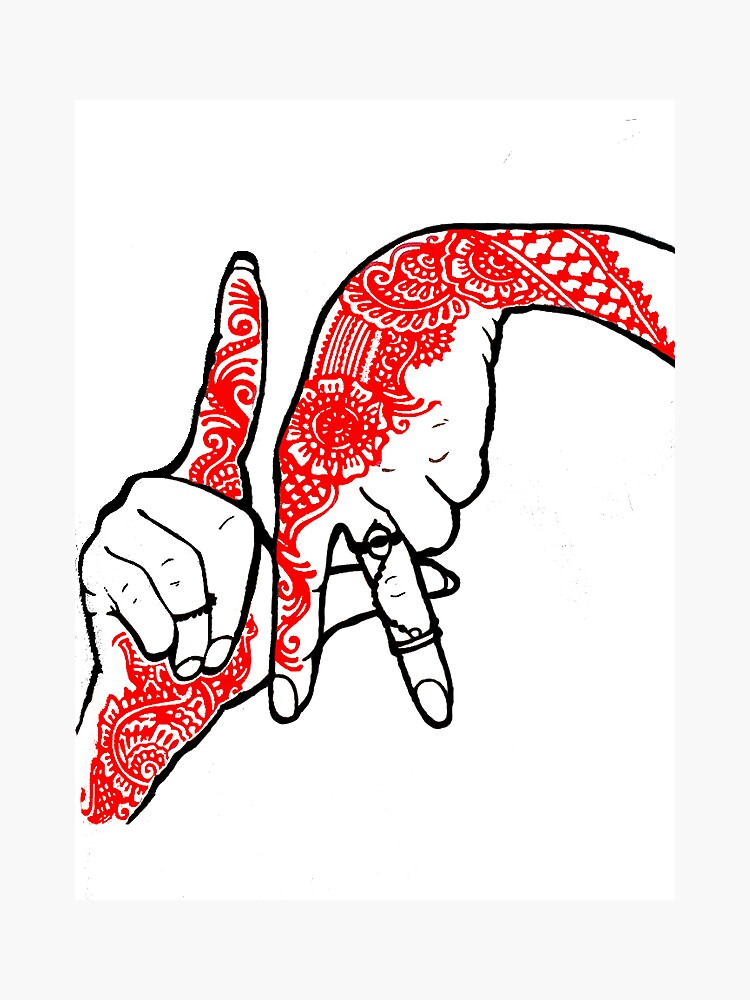"LA Hand Sign " Sticker for Sale by gujjuevolution | Redbubble