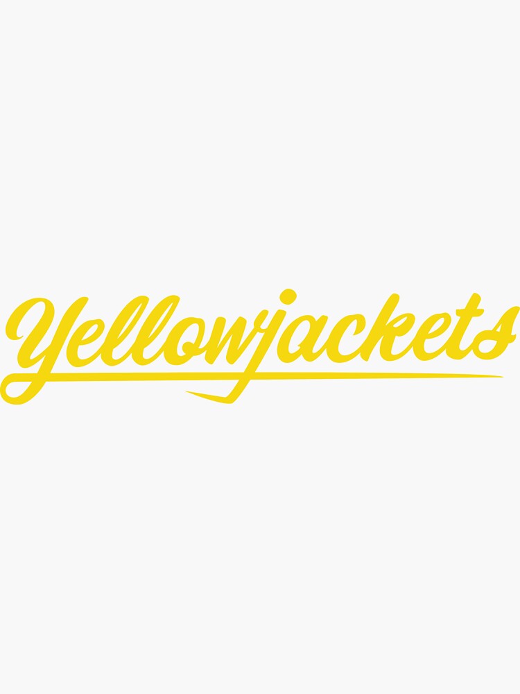"Yellowjackets logo" Sticker for Sale by amon-tees | Redbubble