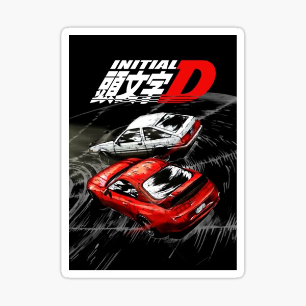 "Initial D AE86 drifting" Sticker for Sale by Tokyo Retro | Redbubble