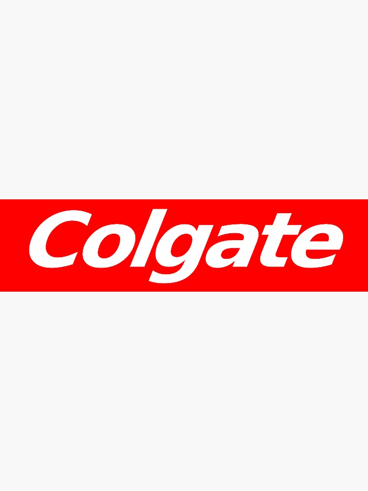 "colgate box logo" Sticker for Sale by gosbo | Redbubble