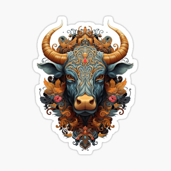 "Chinese Zodiac Sign Year of the Ox" Sticker for Sale by MoodPixels ...