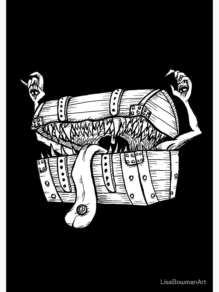 "The Mimic | Dungeons and Dragons | Dark Souls" Spiral Notebook by ...