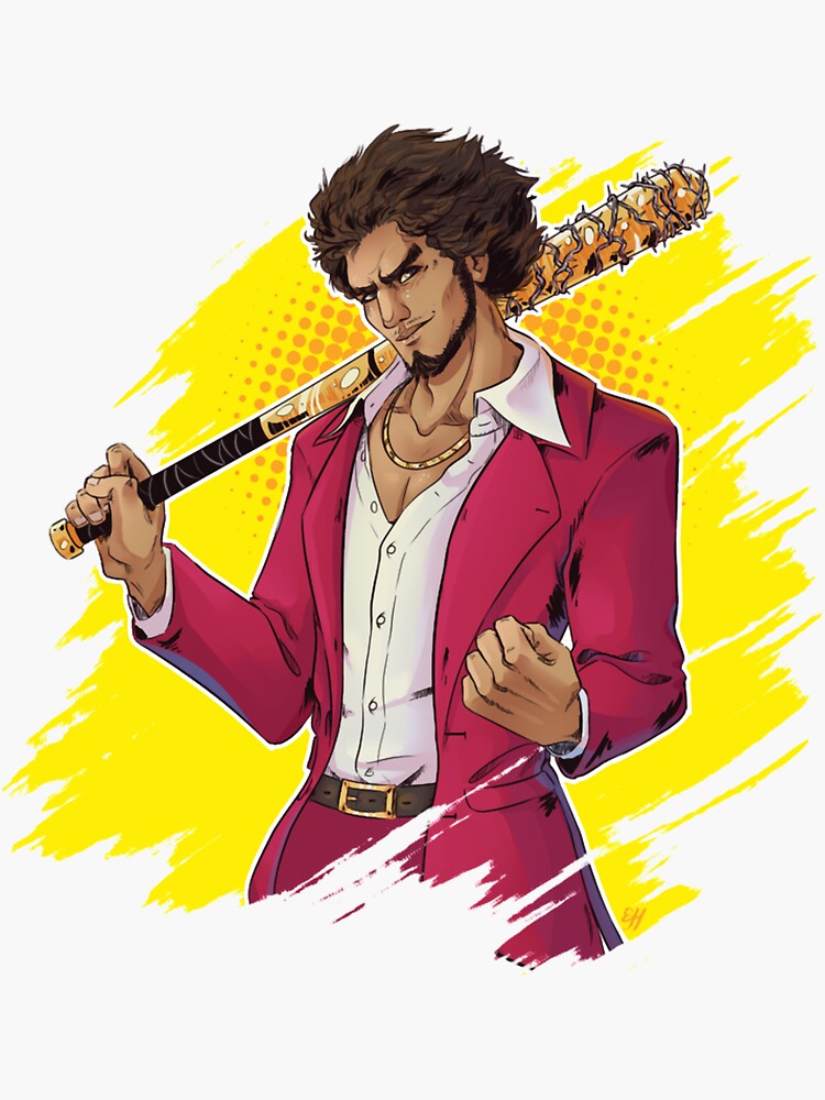 "Ichiban Kasuga" Sticker for Sale by kathleenmatthe | Redbubble