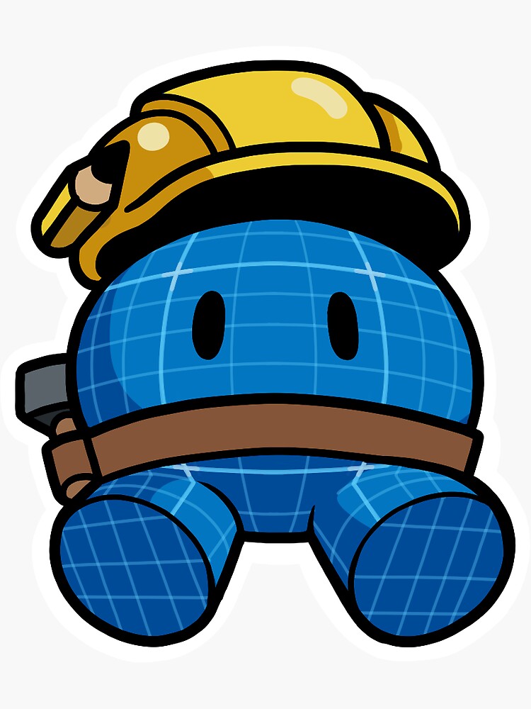 "Blueprint" Sticker for Sale by Gimkit | Redbubble