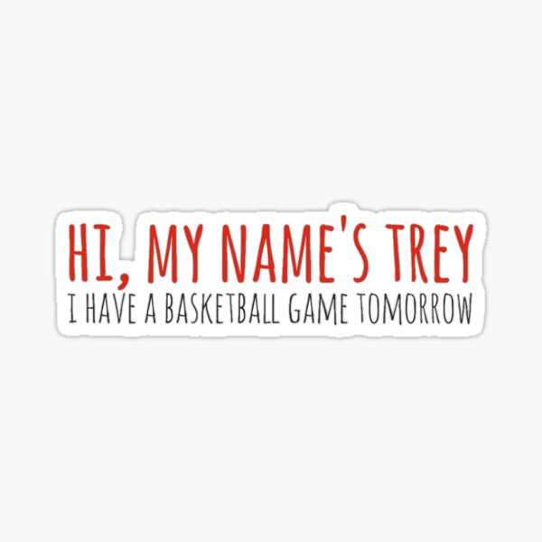 "Trey" Sticker by Mhillelsohn | Redbubble
