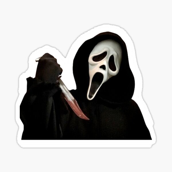 "Ghost face" Sticker for Sale by AymanCraft | Redbubble
