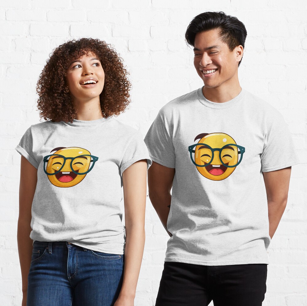 "Goofy Ahh Smiles, nerd face emoji" Sticker for Sale by Artwyz | Redbubble