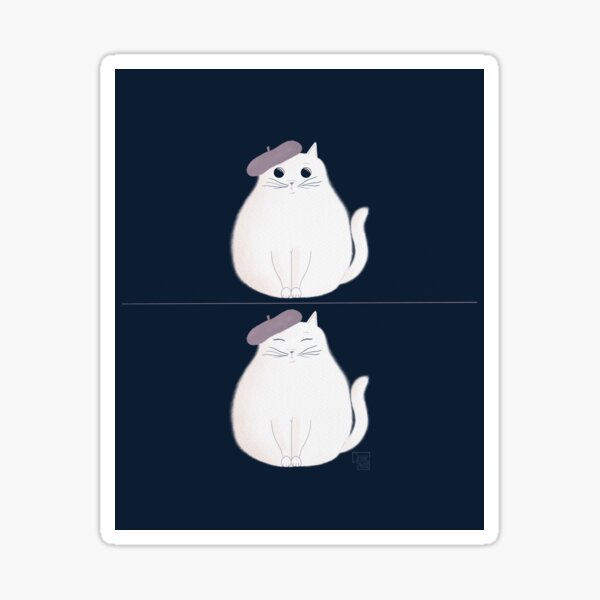 "Slow Blink" Sticker for Sale by bydebs | Redbubble