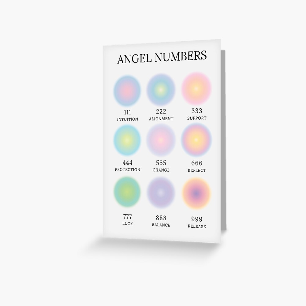 "Angel Numbers Chart Aura Aesthetic" Poster for Sale by mystikwhale ...