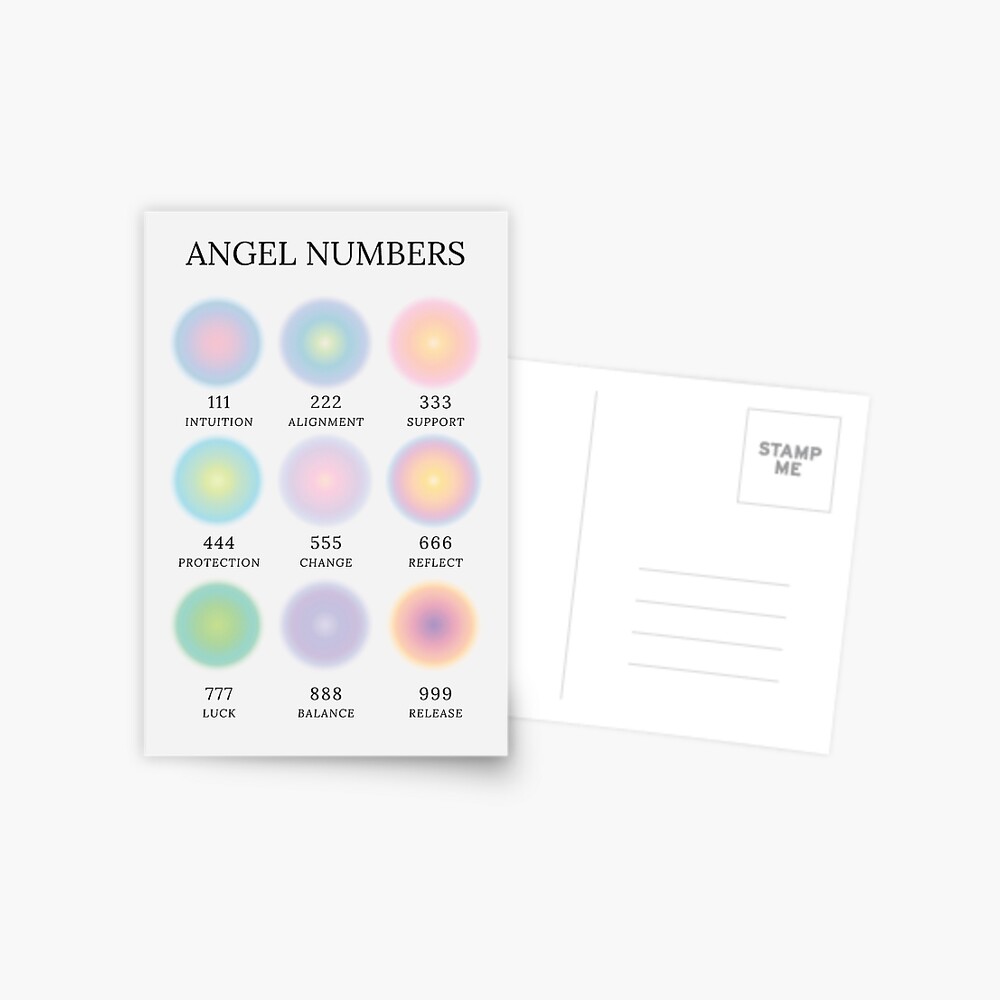 "Angel Numbers Chart Aura Aesthetic" Poster for Sale by mystikwhale ...