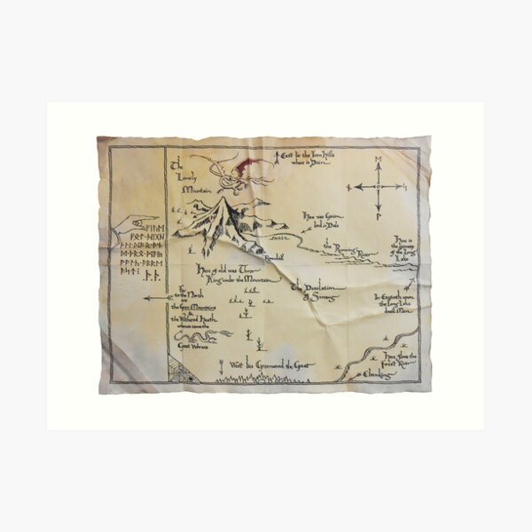 "Thorin's Map" Art Print for Sale by roBertClimso | Redbubble