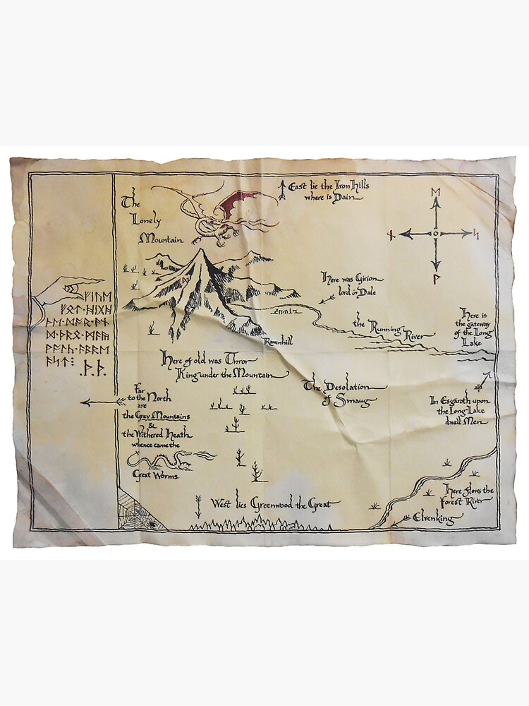 "Thorin's Map" Poster for Sale by roBertClimso | Redbubble