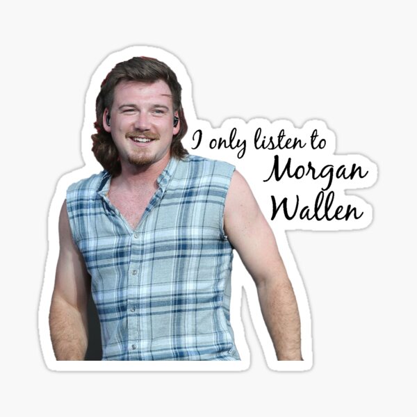 "Morgan Wallen" Sticker for Sale by magmarsh21 | Redbubble