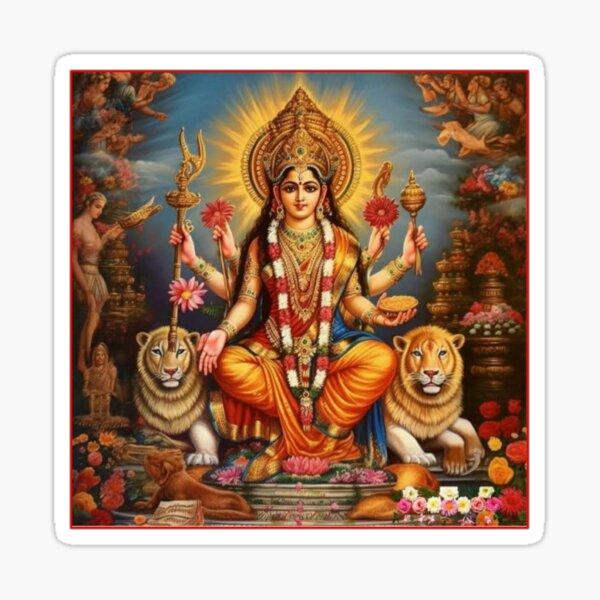 "Jai mata di " Sticker for Sale by aruvanita | Redbubble