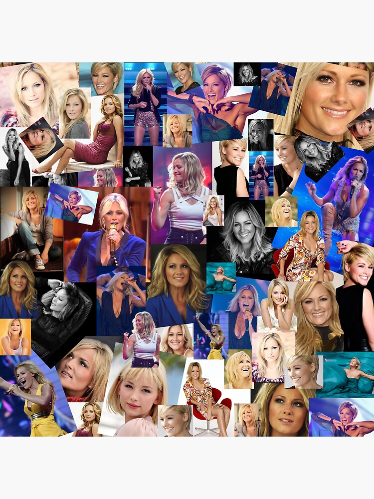 "Helene Fischer Abstract Collage" Sticker for Sale by GoghGetta | Redbubble