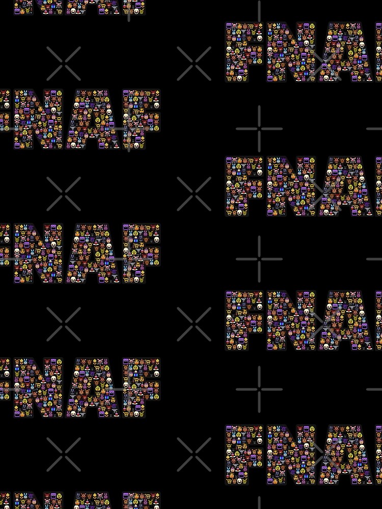"Five Nights at Freddy's - Pixel art - FNAF Typography black BG" Scarf ...