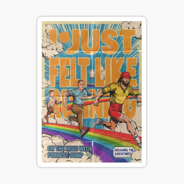 "Forrest Gump" Sticker by Kirkaldy23 | Redbubble