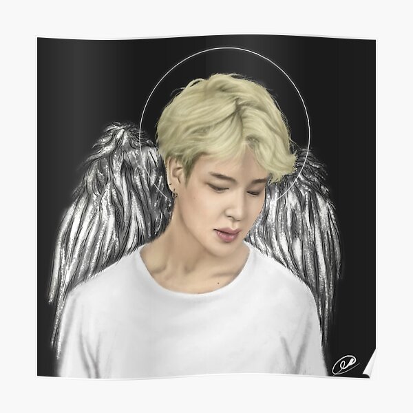 "Jimin (BTS) - Angelic " Poster for Sale by dangerbeforeyou | Redbubble