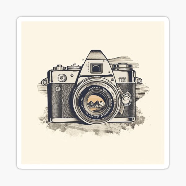 "Vintage Camera" Sticker for Sale by GoodOldVintage | Redbubble