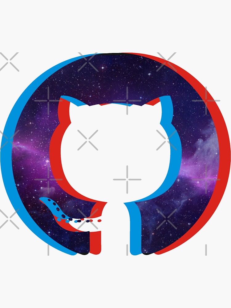 "Github Glitch" Sticker for Sale by TechTeez | Redbubble