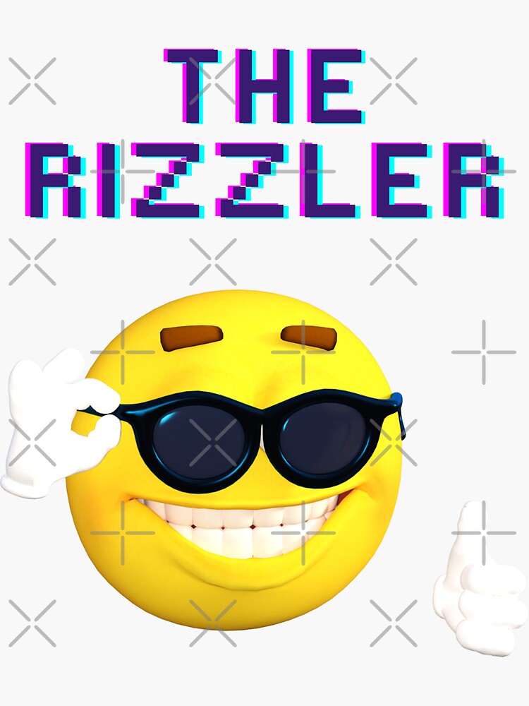 "The Rizzler" Sticker for Sale by Valkyrie-Ghost | Redbubble