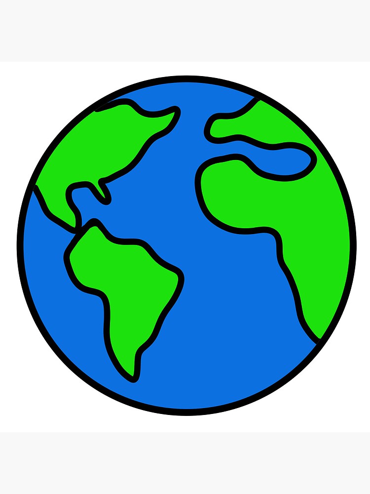 "Simple Earth Icon - Filled" Poster for Sale by anne-dromeda | Redbubble