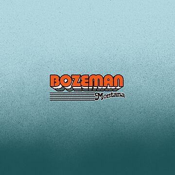 "Bozeman, Montana | Retro Stripes" Sticker for Sale by retroready ...