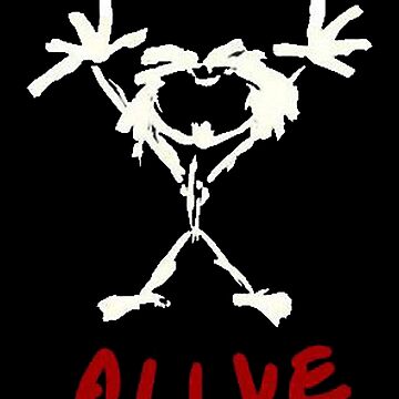 "keep alive logos" Sticker for Sale by DoloreBruhn | Redbubble