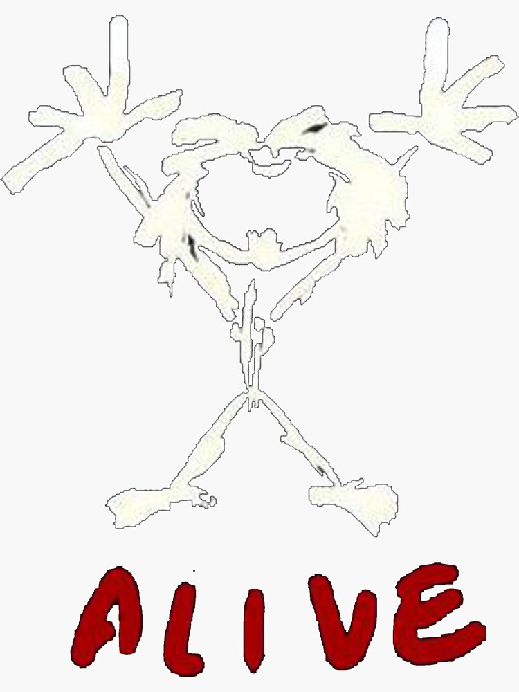 "keep alive logos" Sticker for Sale by DoloreBruhn | Redbubble