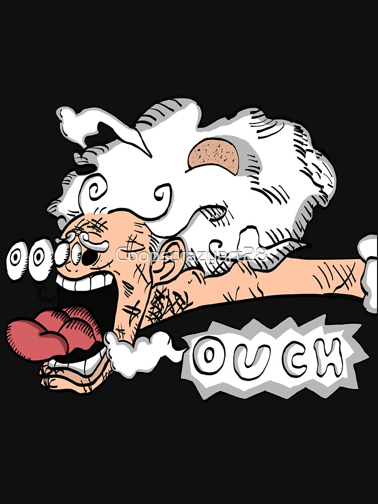 "One piece:Luffy gear 5 eyes popping out" Essential T-Shirt for Sale by Coopscrazyart28 | Redbubble