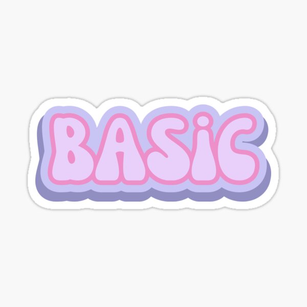 "Basic" Sticker for Sale by pickledpears | Redbubble