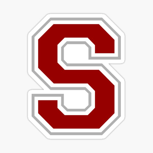 "Varsity S Monogram" Sticker for Sale by i4Design | Redbubble